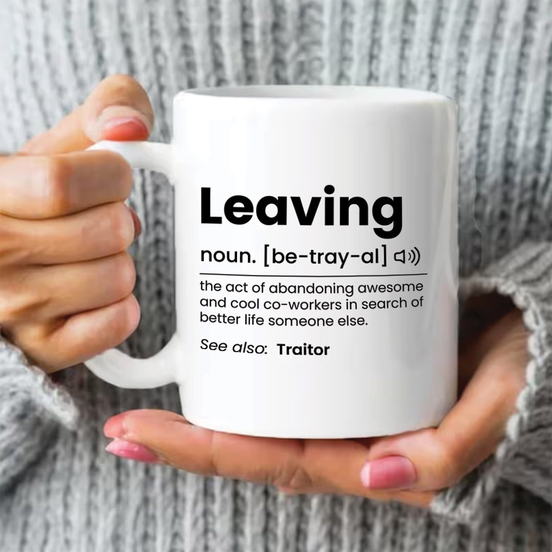 Personalized Leaving Coffee Mug Office Leaving Gifts Idea Teacher Nurse ...