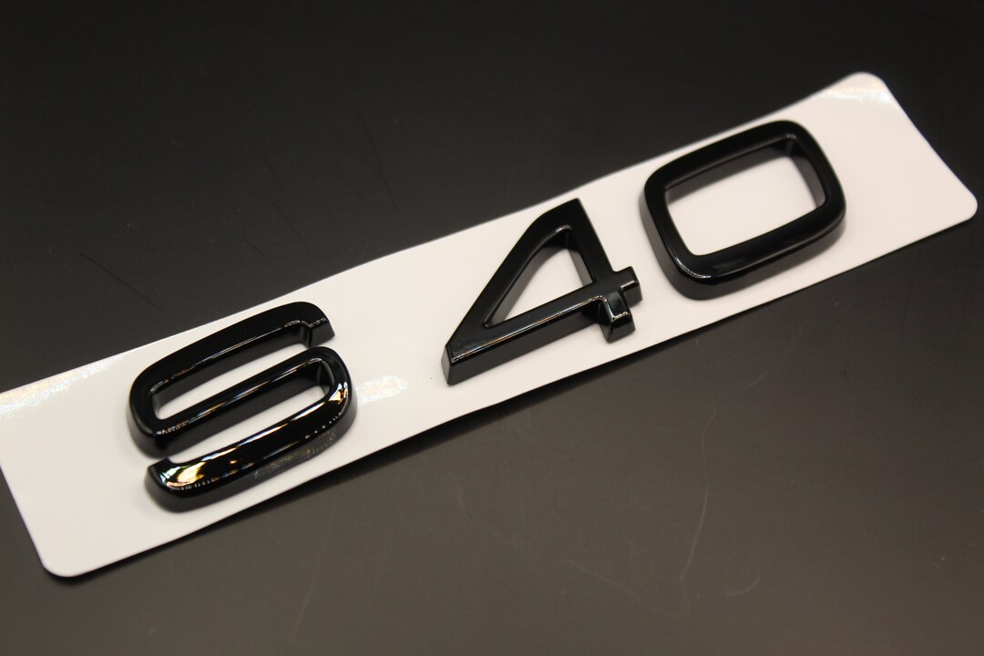 Gloss Black S40 Rear Boot Badge for Volvo - Etsy