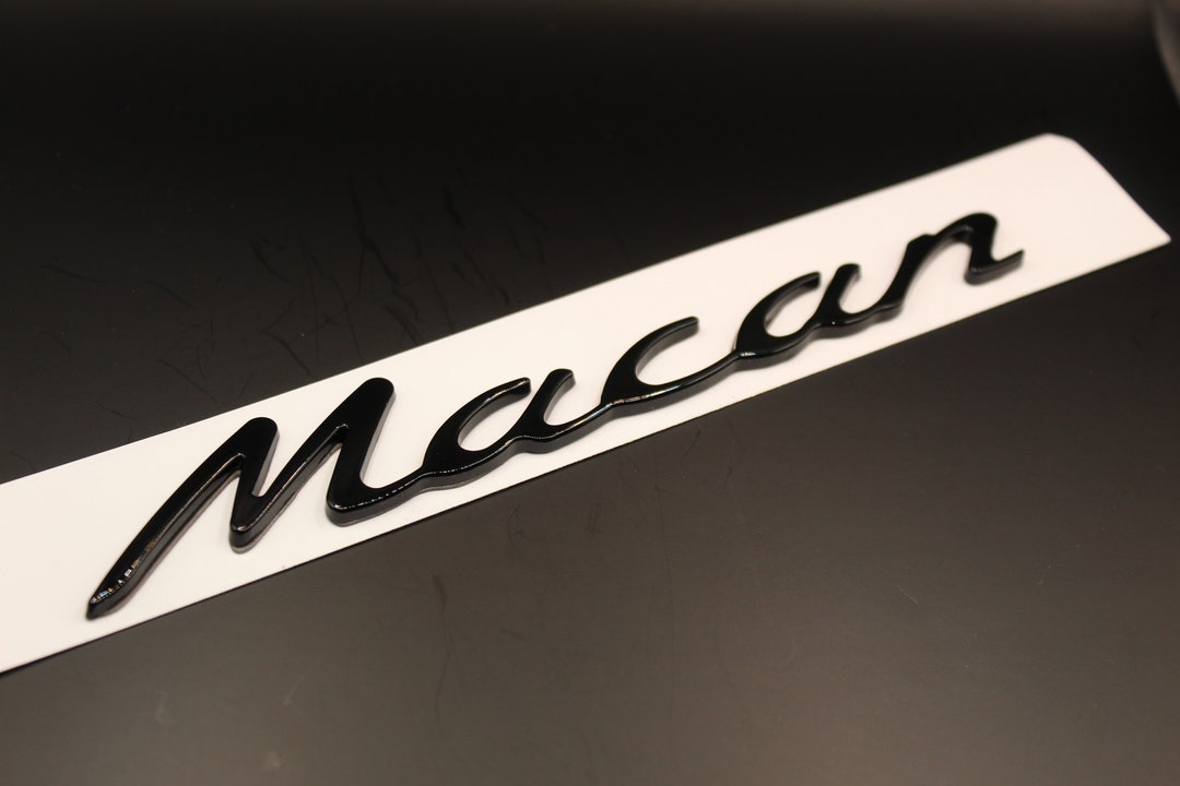 Gloss Black Macan Badge for Porsche - Etsy