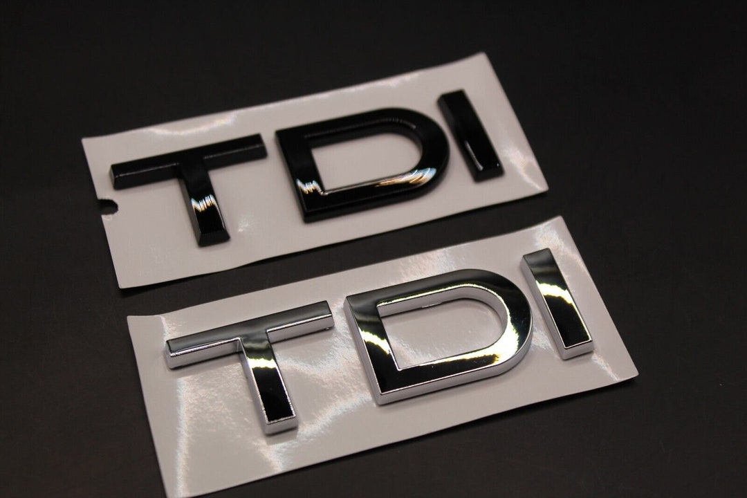 Gloss Black Chrome Silver TDI Letters Badge Rear Boot FOR Audi - Etsy