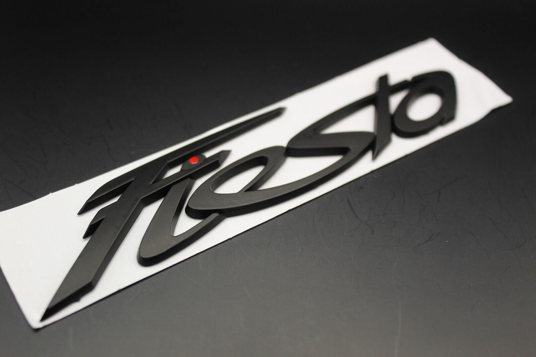 New Style Matte Black Fiesta Letters/badge for Ford Boot Trunk Tailgate ...