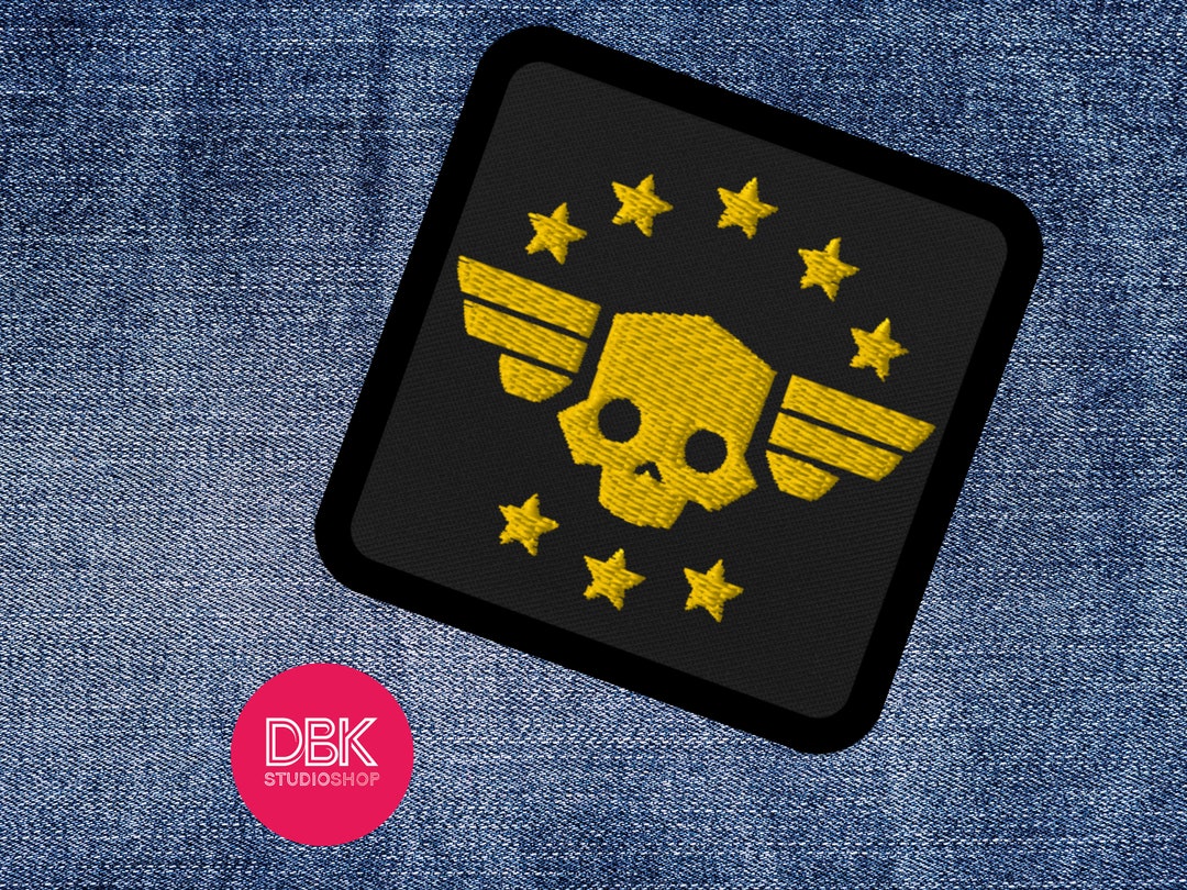 Helldivers Patch L Video Game Patch L Gamer Gif L Embroidered Patch L Iron on Patch L Jacket ...