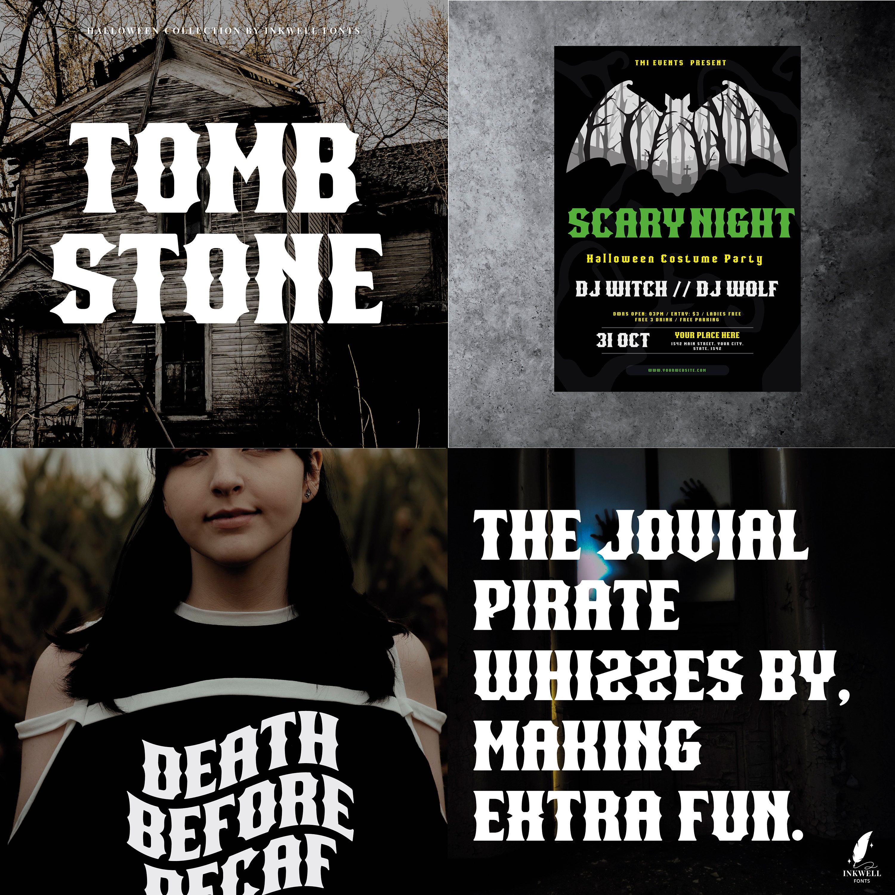 Halloween Font Bundle Font Bundle, Retro Halloween, Halloween Font ...