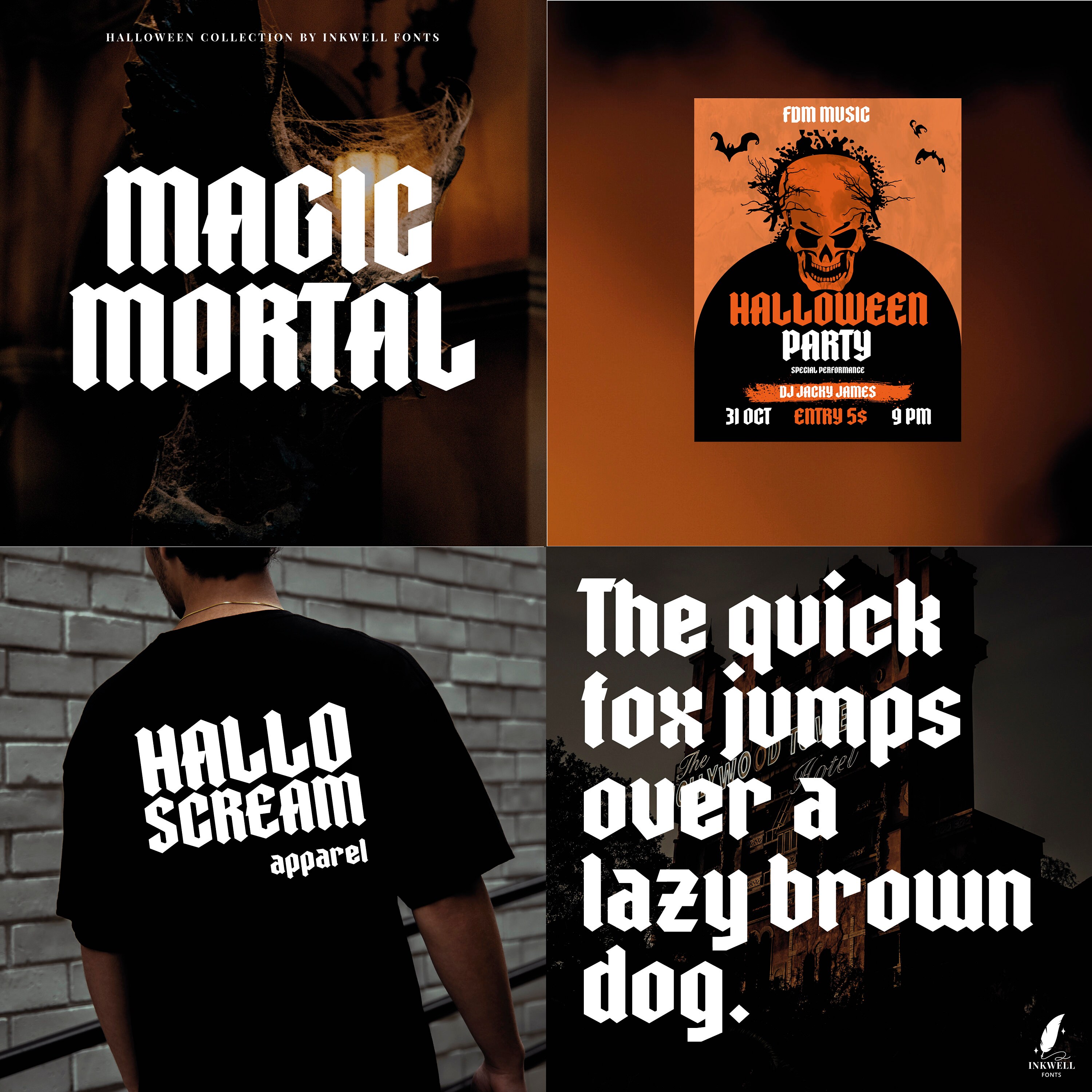 Halloween Font Bundle Font Bundle, Retro Halloween, Halloween Font ...