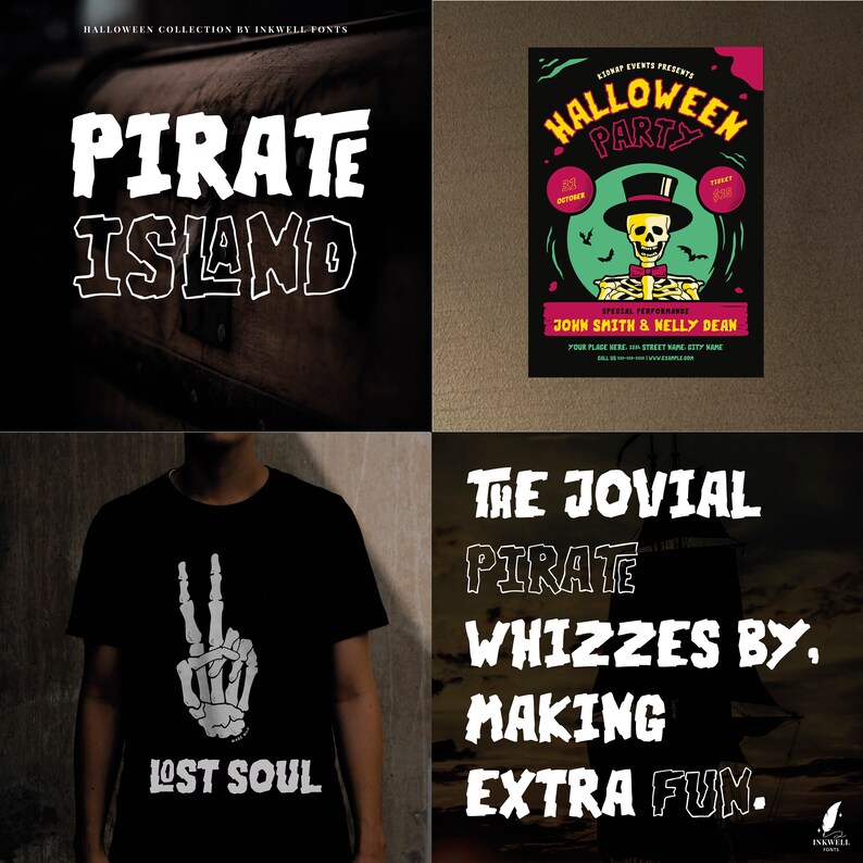 Halloween Font Bundle Font Bundle, Retro Halloween, Halloween Font ...