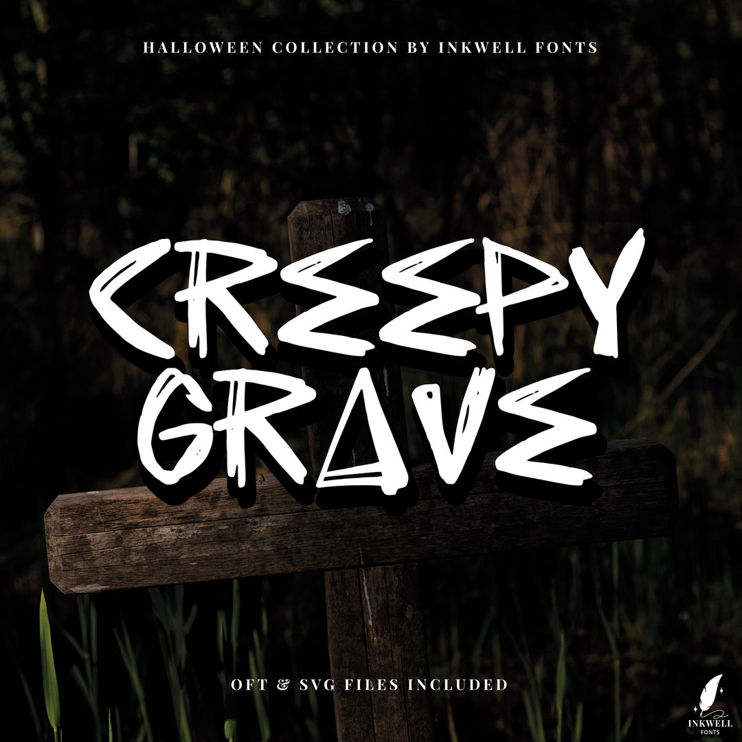 Halloween Font Font Bundle Retro Halloween Bold Font - Etsy