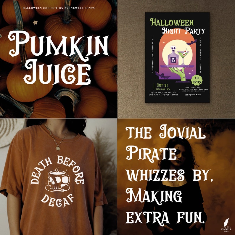 Halloween Font Bundle Font Bundle, Retro Halloween, Halloween Font ...