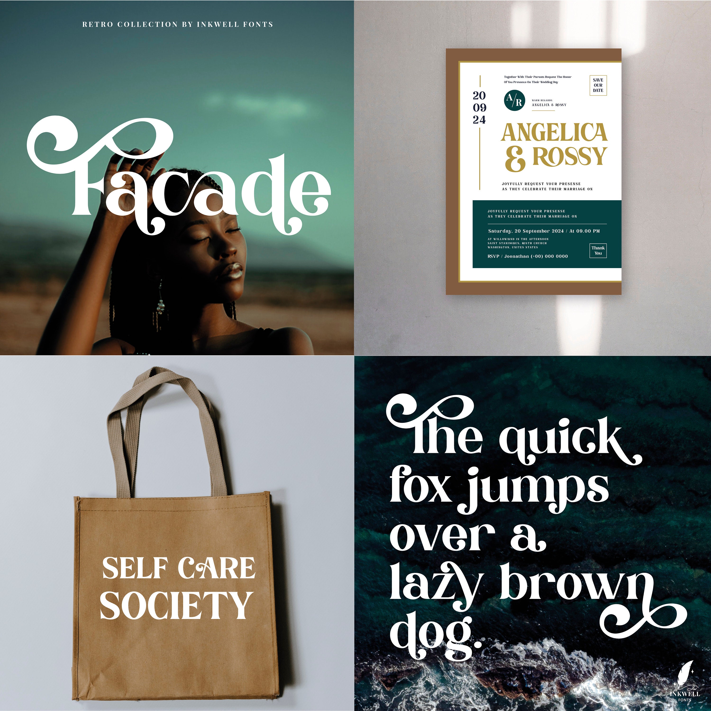 Retro Font Bundle Collection Font Bundle, Retro Font, Groovy Font ...