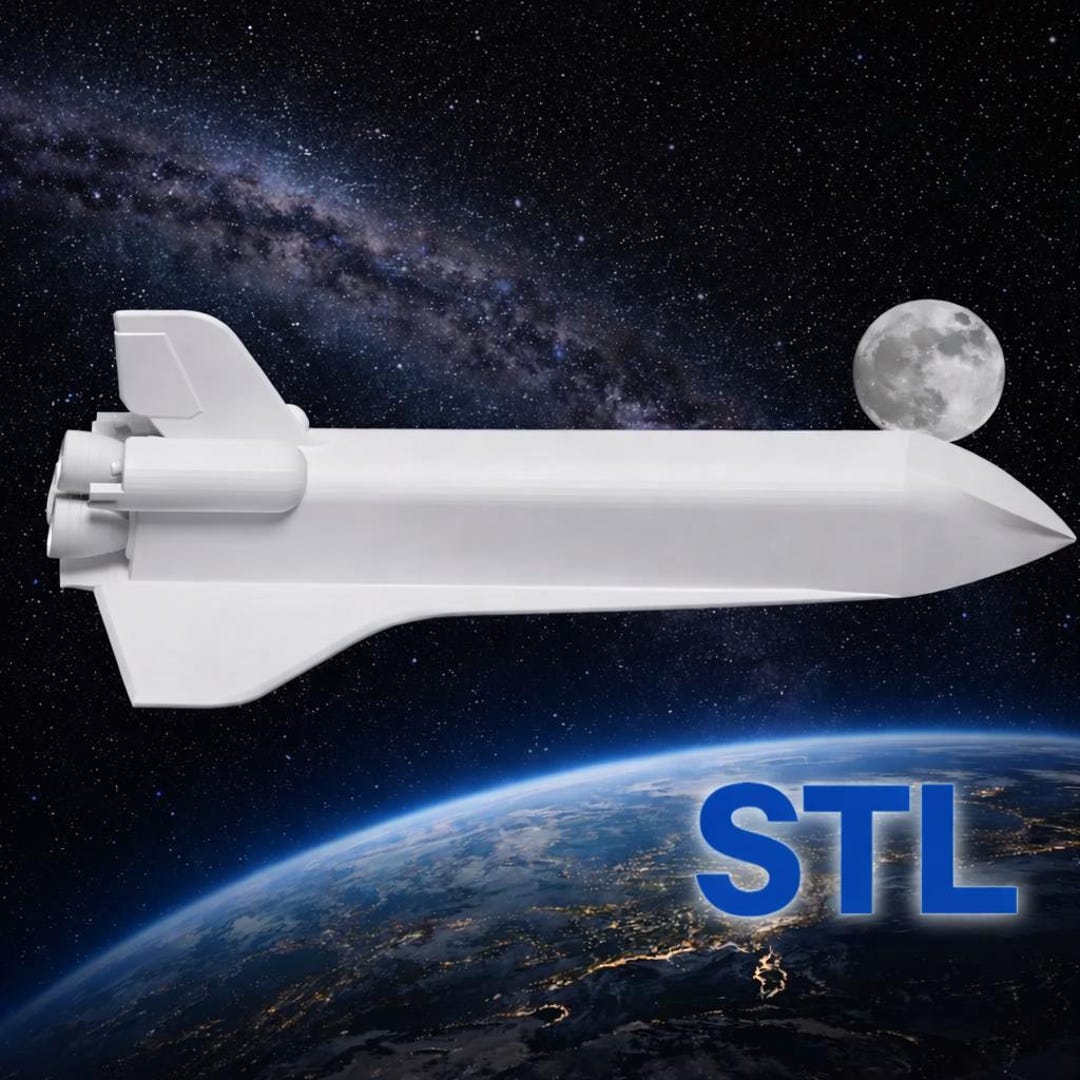 3D Space Shuttle - STL File - Etsy Canada