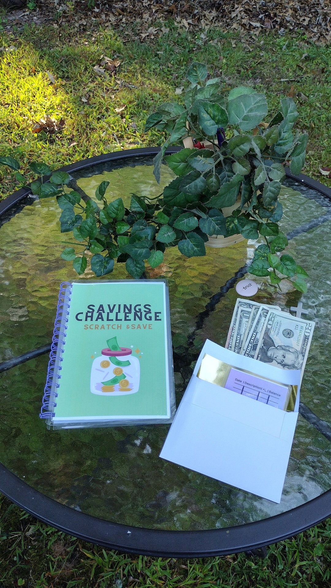 Scratch and Save Challenge Envelope Book, Handmade, Savings Challenges ...