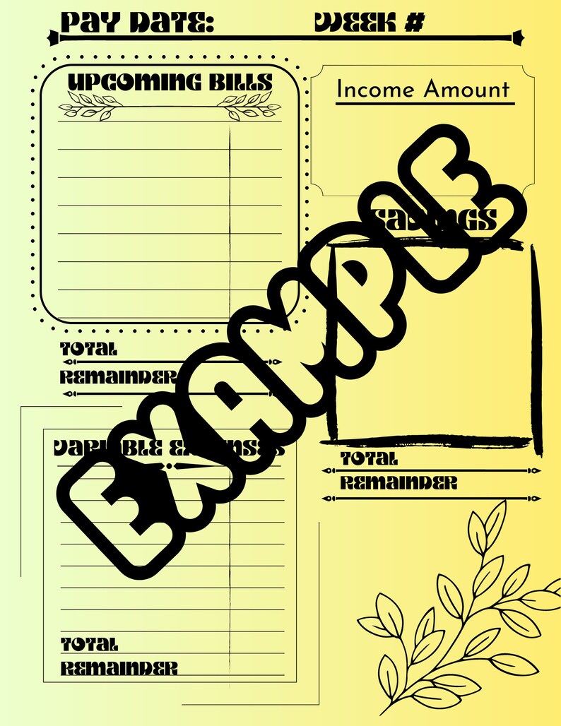 Printable Budgeting Planner Template Bundle, Budget by Paycheck, Month ...