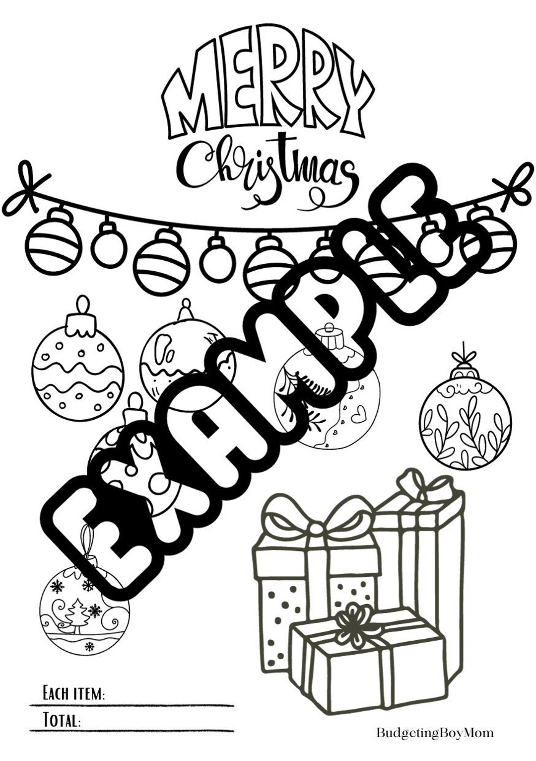 Printable Christmas Color And Save Budgeting Template Savings printable-christmas-color-and-save-budgeting-template-savings