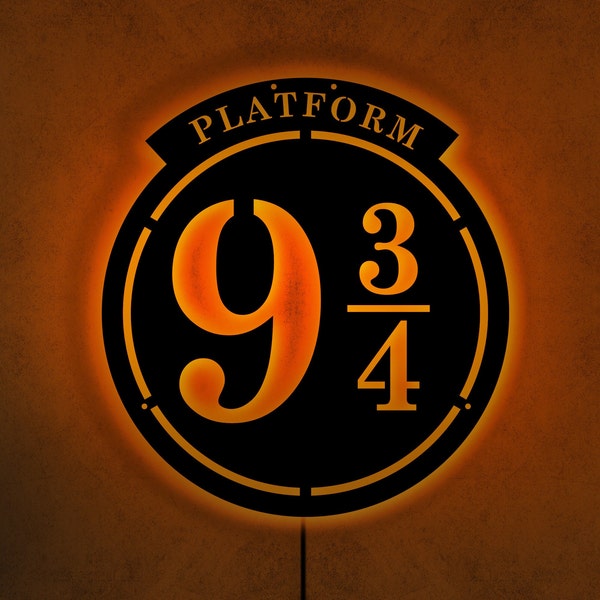 Platform 9 3 4 Sign - Etsy