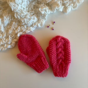 PDF Knitting Pattern – Cable Mittens (children) - Etsy
