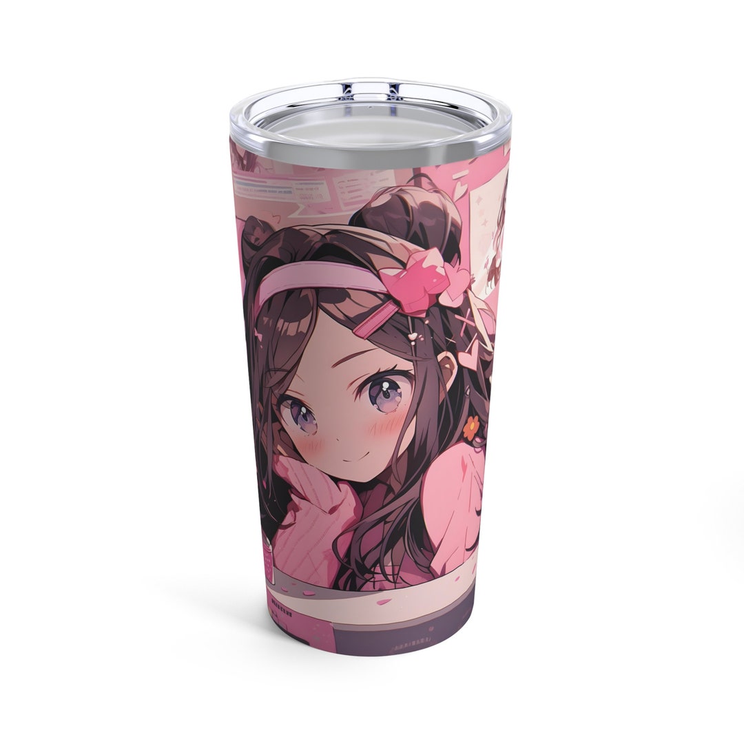 Sip in Anime Style: Trendy Tumbler With a Cool Anime Girl Character ...