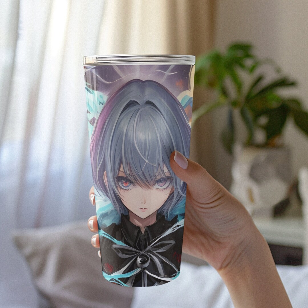 Tumbler With Awesome Anime Girl Art - Drink in the Otaku Vibes ...