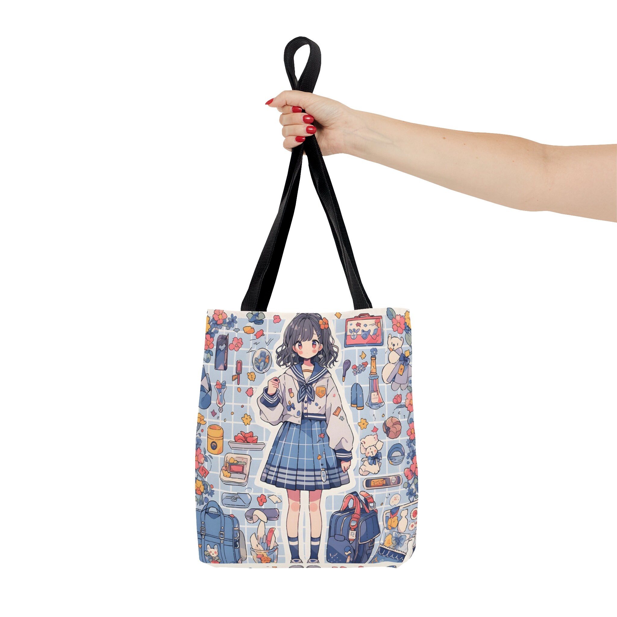 Charming Anime Girl Tote Bag Retro Chic Gift for Anime Fans - Etsy