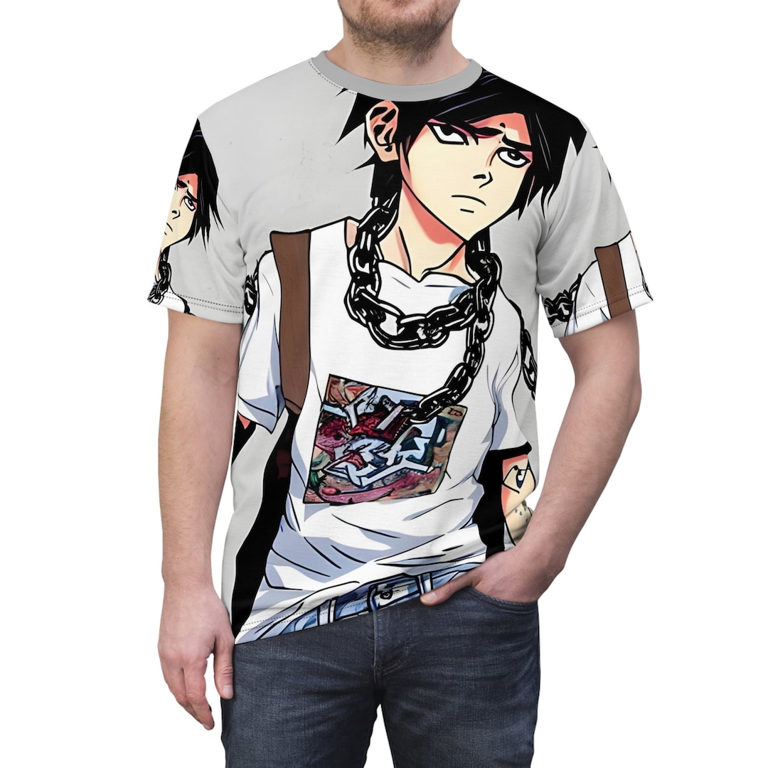 Unique Anime T-shirt With a Stylish Anime Boy Design - A Must-have for ...