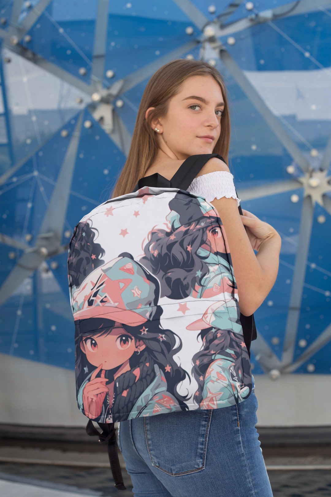 Kawaii Anime Girl Backpack Cool Backpack Back to School - Etsy