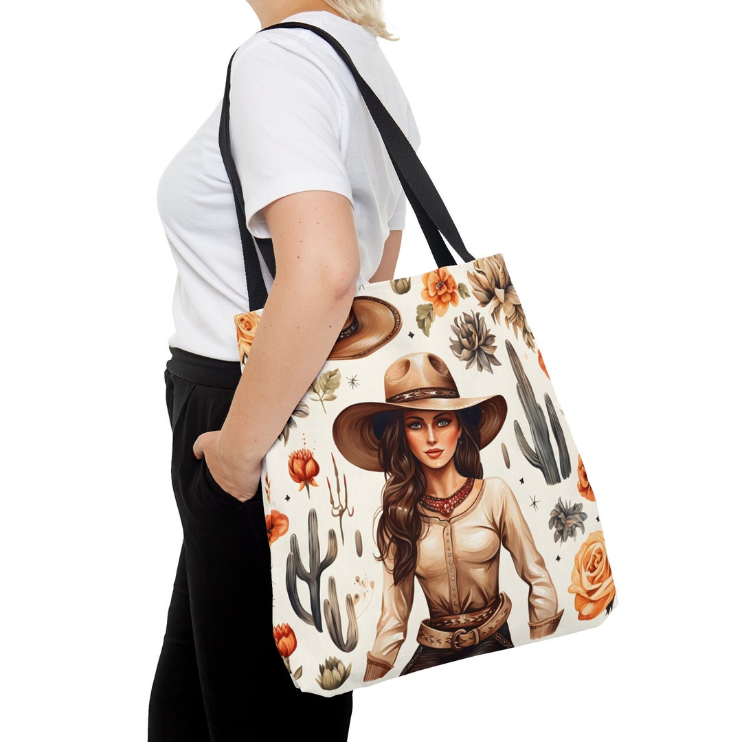 Western Cowgirl Style Tote Bag - Rustic Chic Shoulder Bag - Etsy