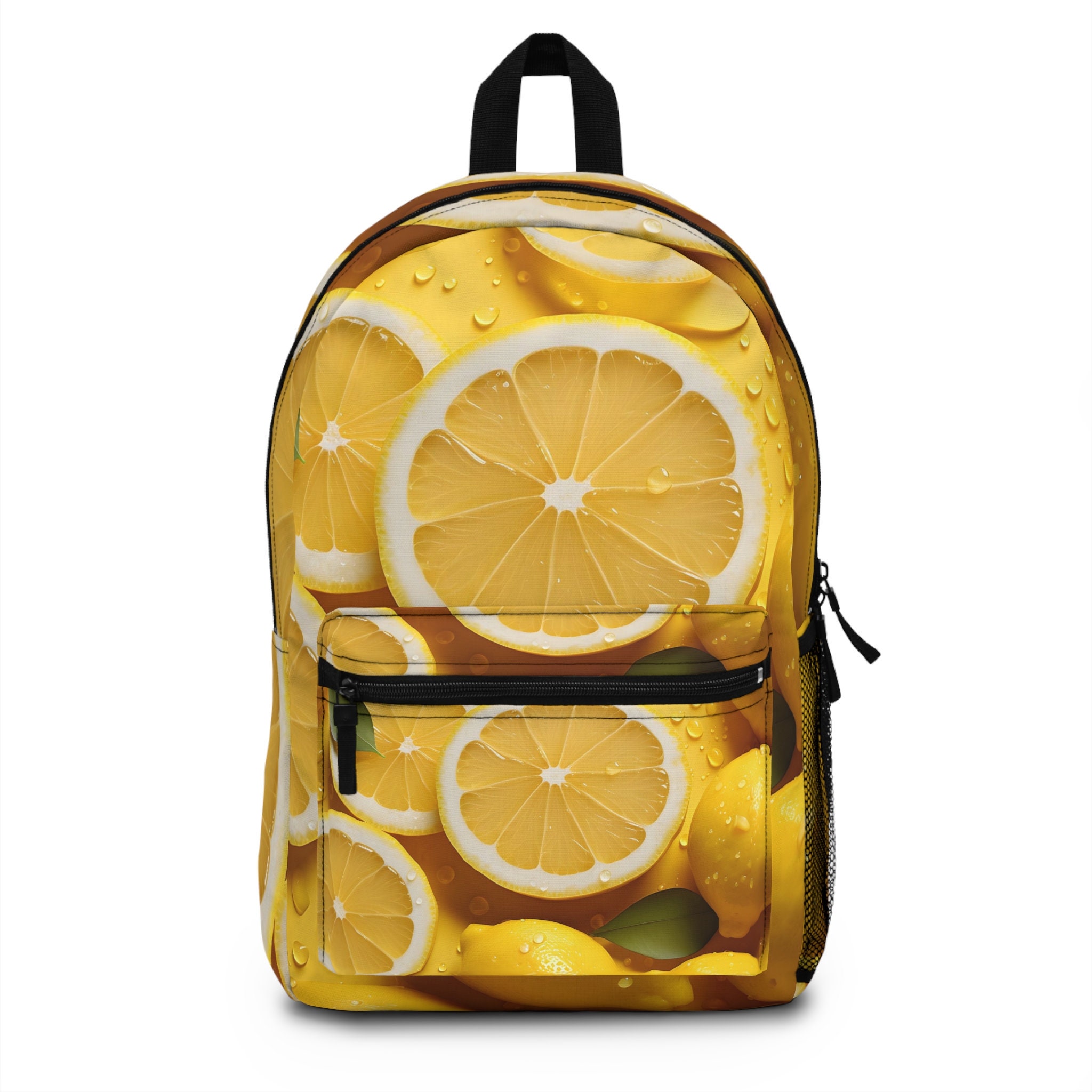 Vintage Lemon Backpack - Retro Fruit Bag - Etsy