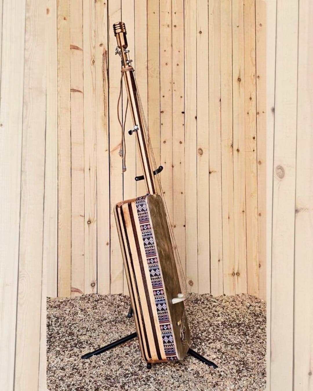 Moroccan Gnawa Guembri Bass: Camel Leather Sintir - Handmade in ...