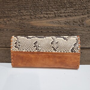 Handmade Leather Snakeskin Top Handle Over the Sholder Satchel Purse ...