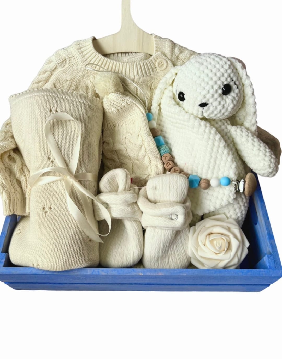 Personalised Newborn Baby Gift Box Set, Baby Shower Gift, Baby Nursery ...