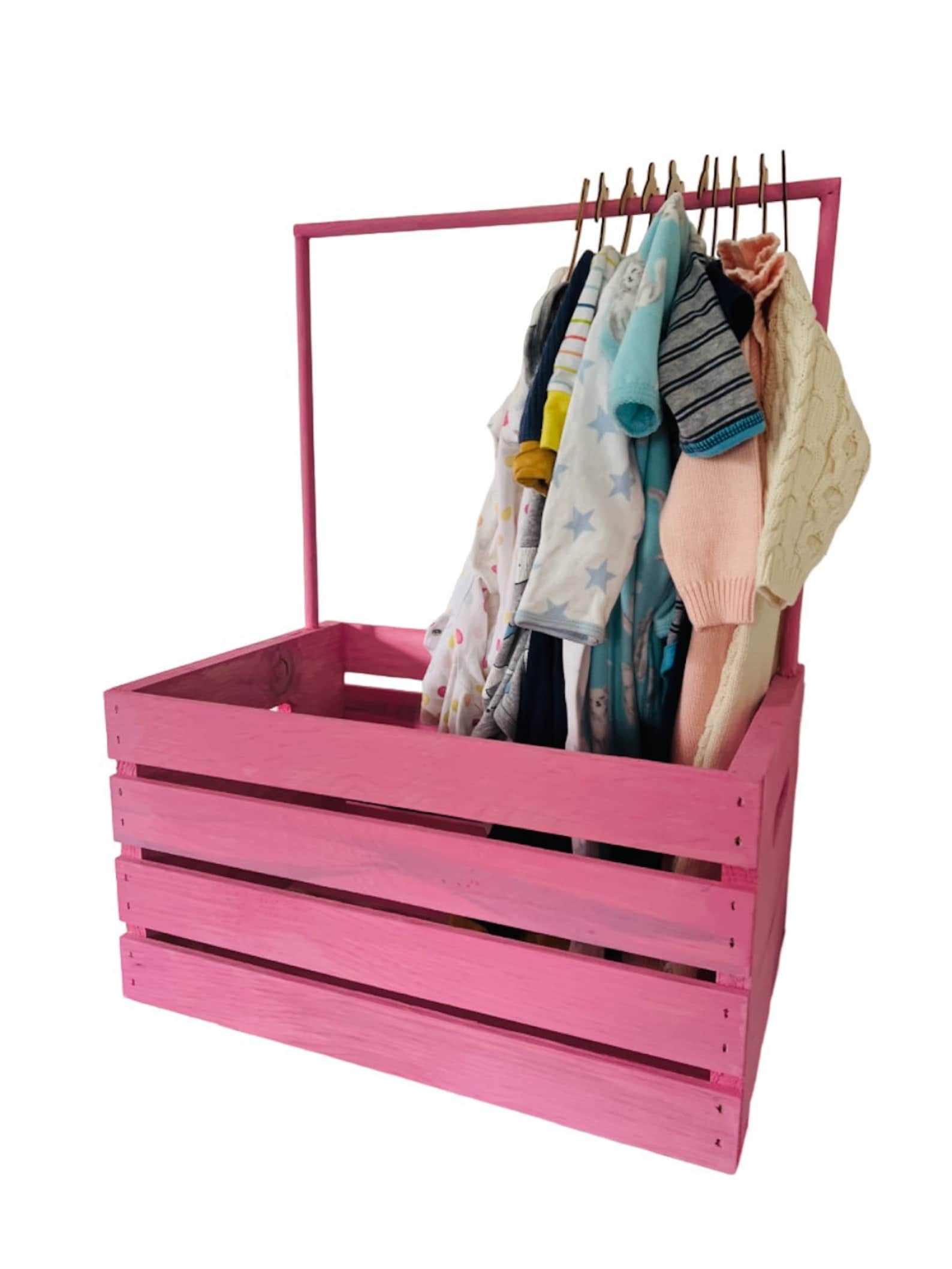 Newborn Baby Gift Wooden Crate Box , Baby Closet , Toy Box, Custom Gift ...