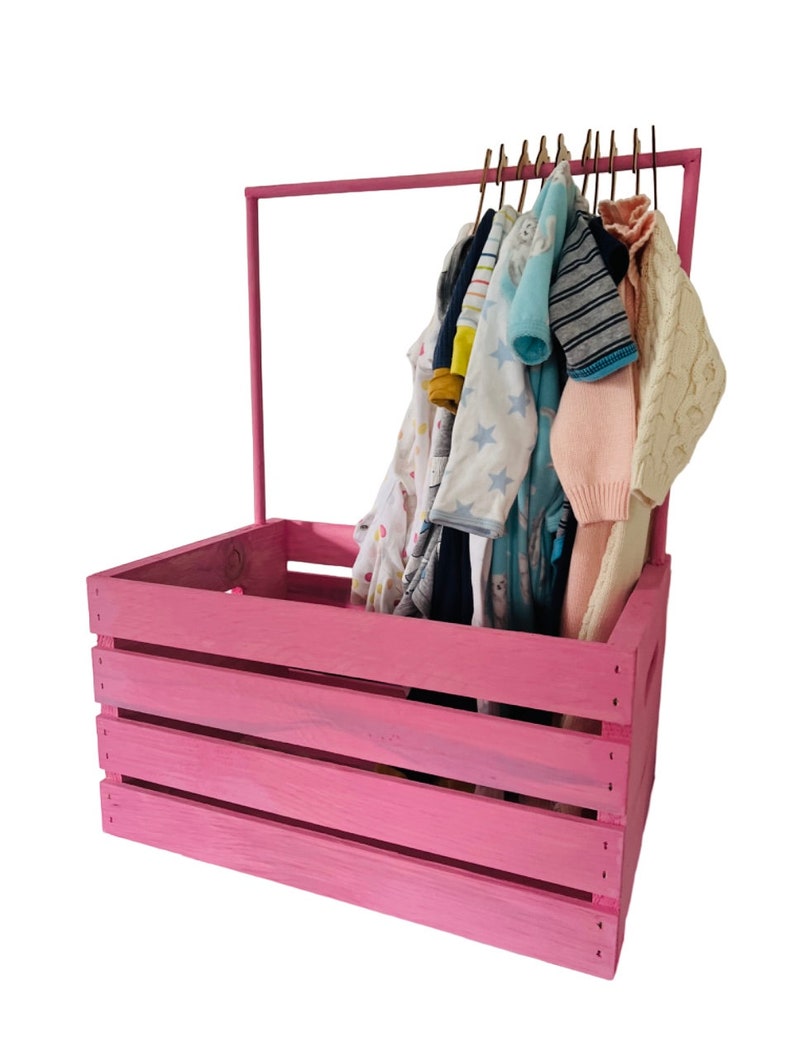 Newborn Baby Gift Wooden Crate Box , Baby Closet , Toy Box, Custom Gift ...