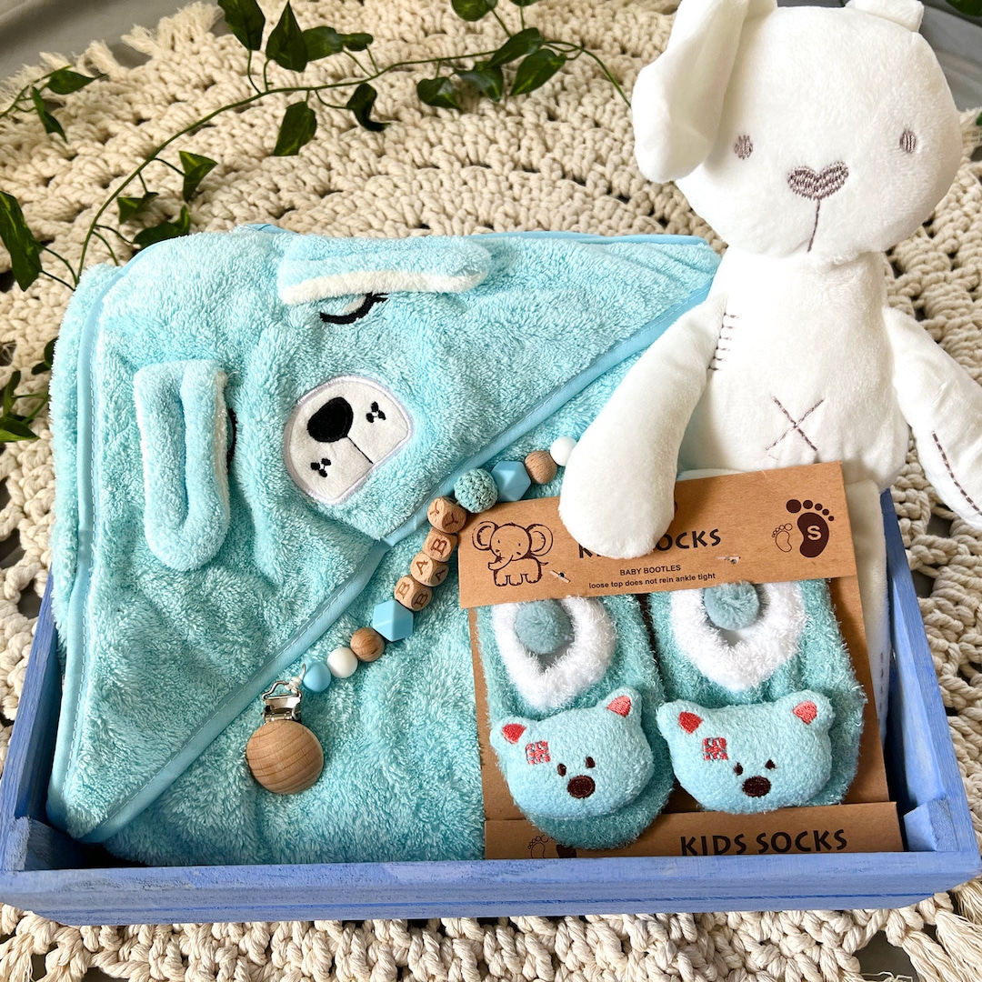 Newborn Baby Gift Box , Nursery Gift Set, Baby Shower Gift Basket, Baby ...