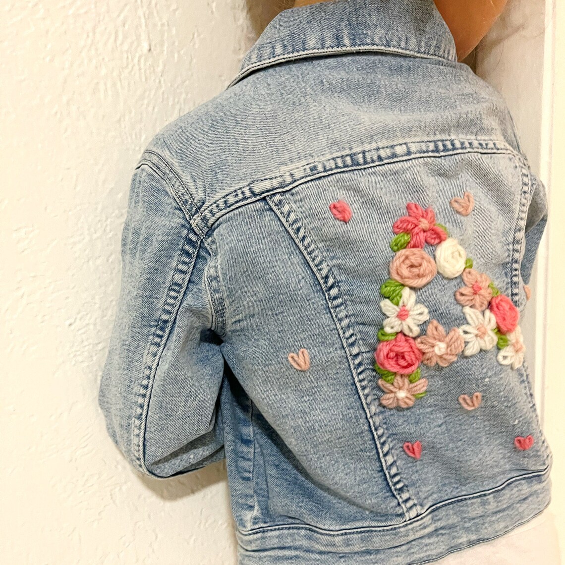 Personalised Denim Jacket for Baby Girl, Gift for Toddler Girl ,custom ...