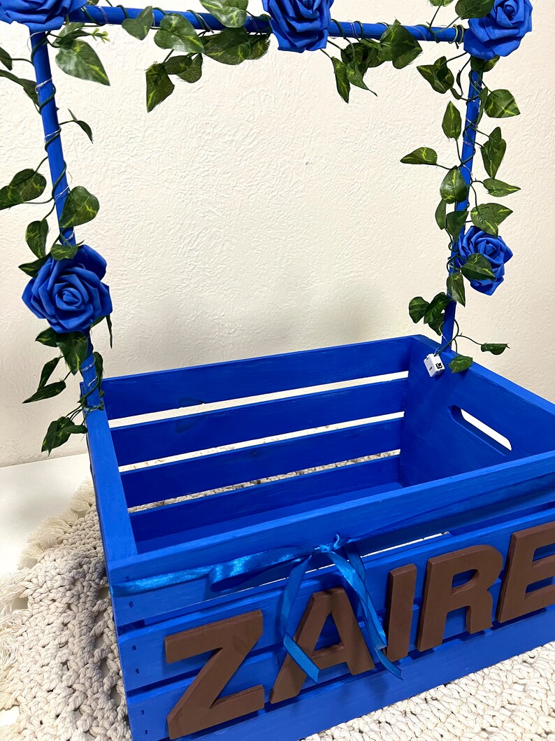 Newborn Baby Gift Wooden Crate Box , Baby Closet , Toy Box, Custom Gift ...