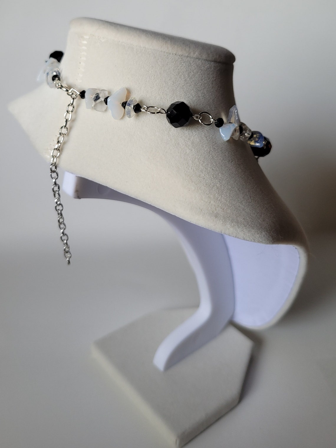 Black and White Handmade Silver Moth Necklace - Etsy