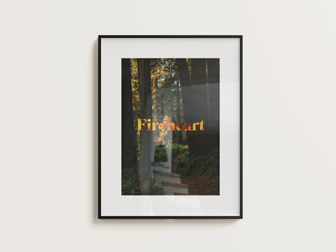 Throne of Glass Inspired Poster - Fireheart - Digital Download - Etsy