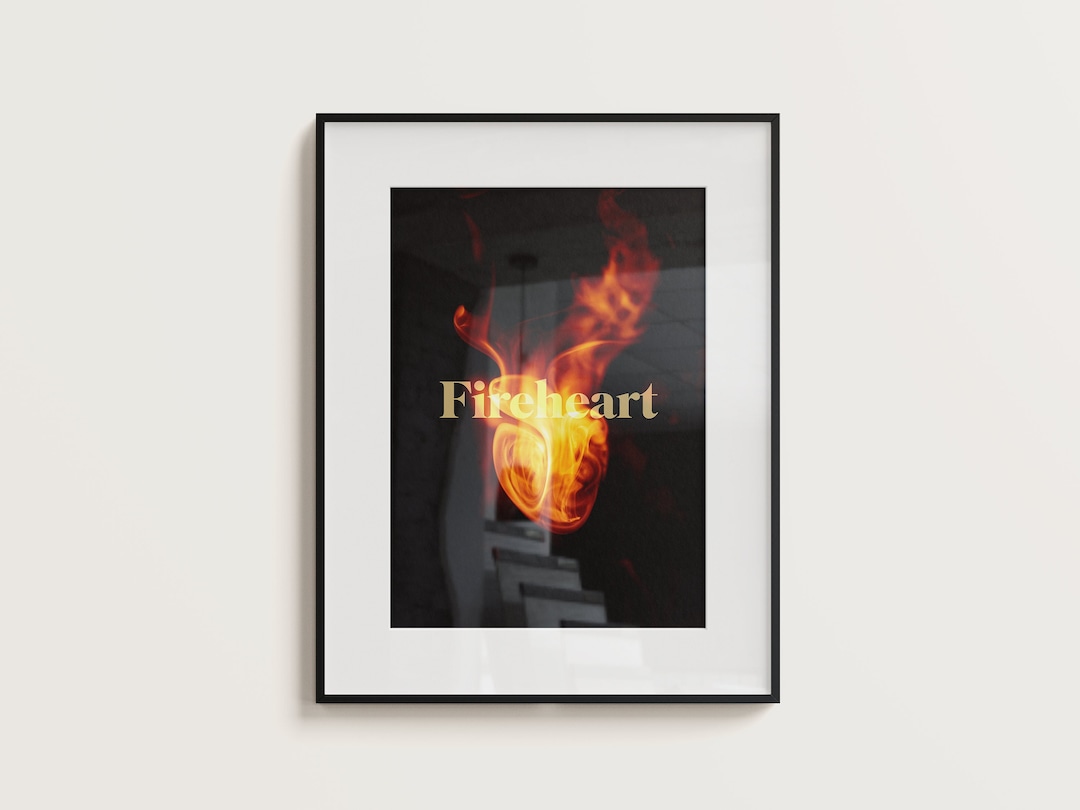 Throne of Glass Inspired Poster - Fireheart - Digital Download - Etsy