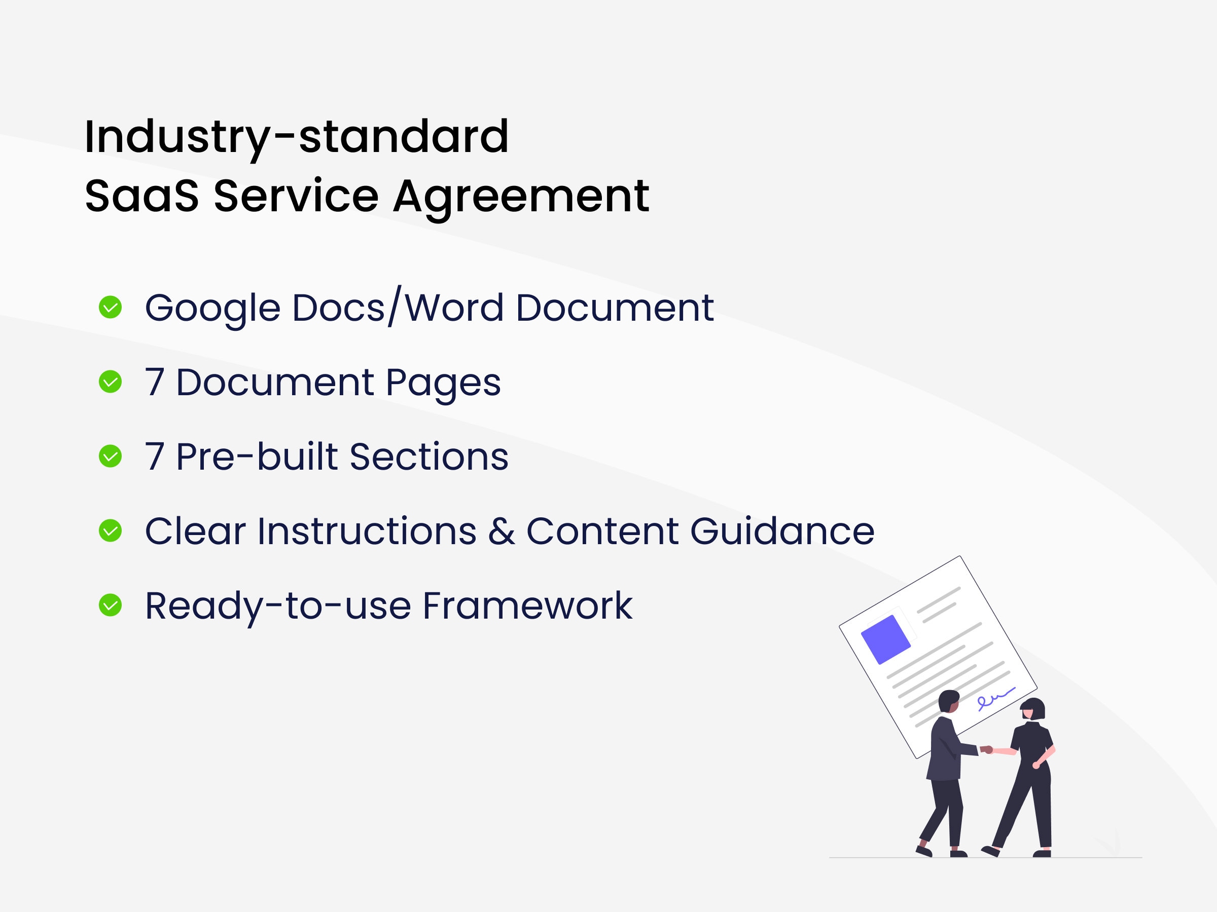 Saas Service Agreement Template - Etsy