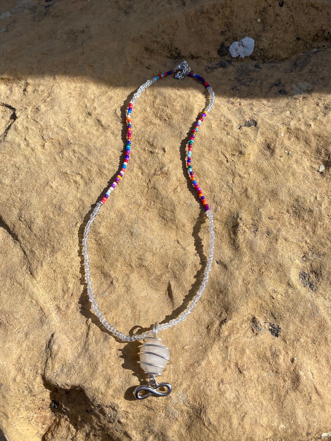 Payson Diamond Infinity Rainbow Necklace - Etsy