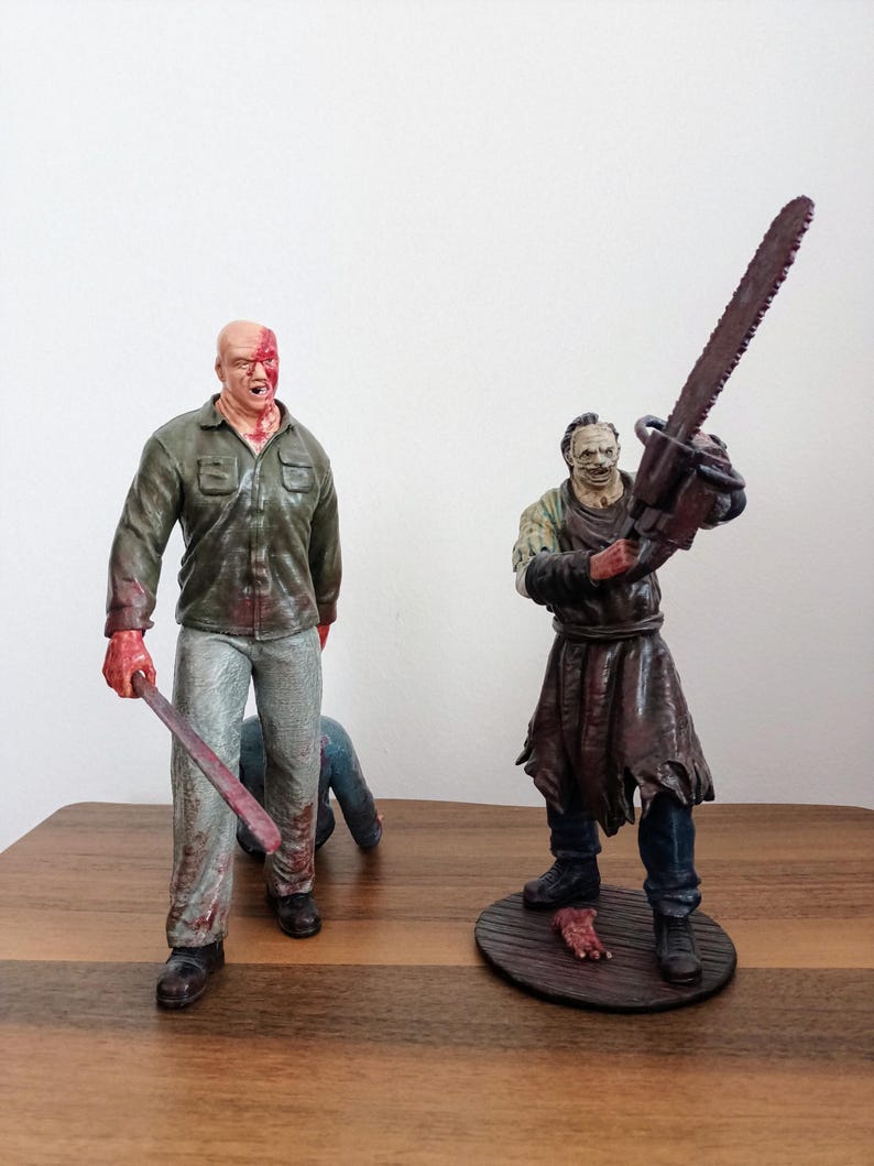 Leatherface & Jason Voorhees 3D Printed Action Figures Set – Halloween ...