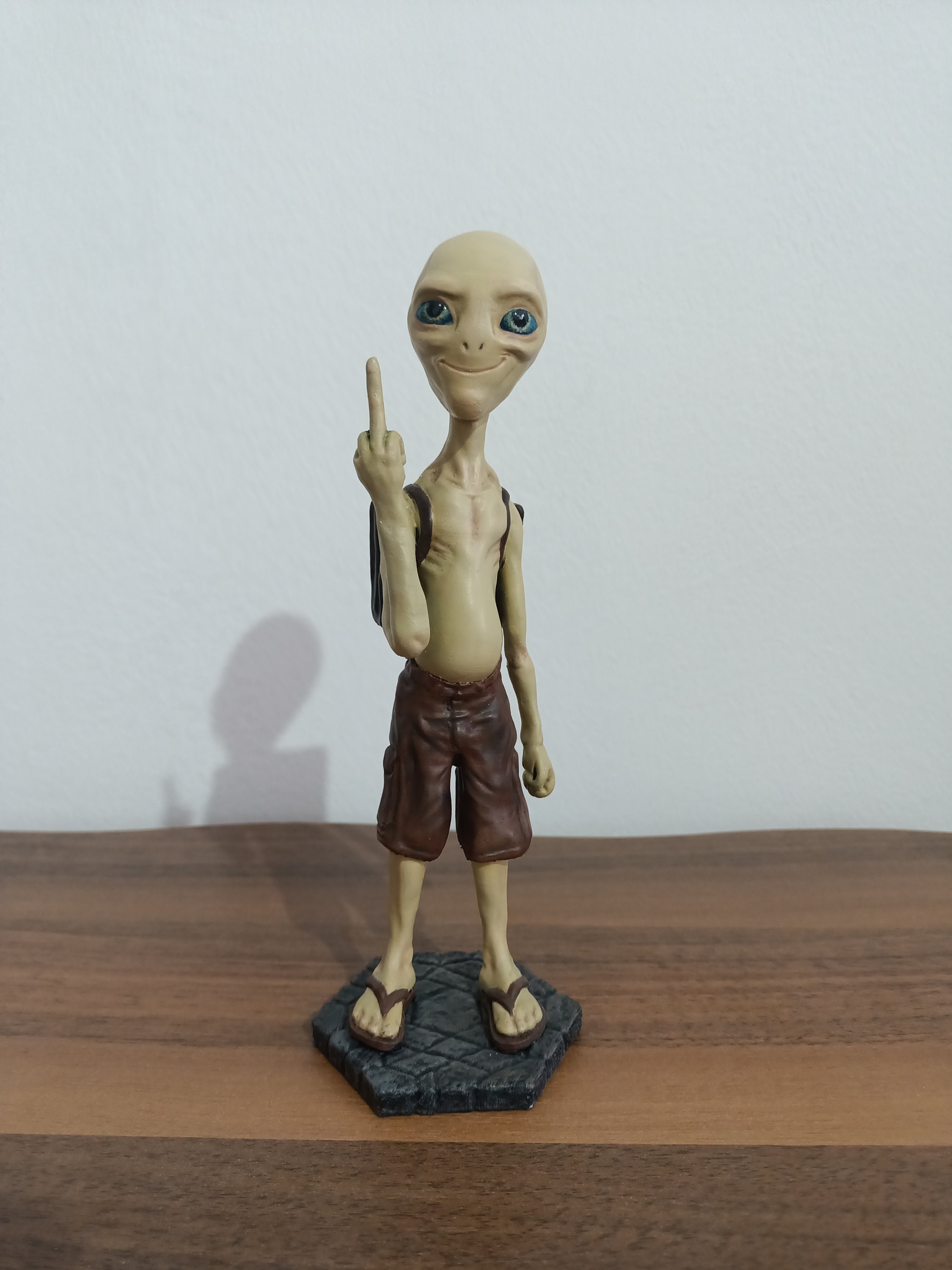 Paul the Alien 3D Printed Figure Gamer Room Design Gift for - Etsy