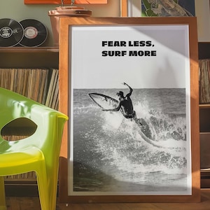 Surfboard Wall Art, Beachy Room Decor, Surfing Poster, Surfboard Art ...