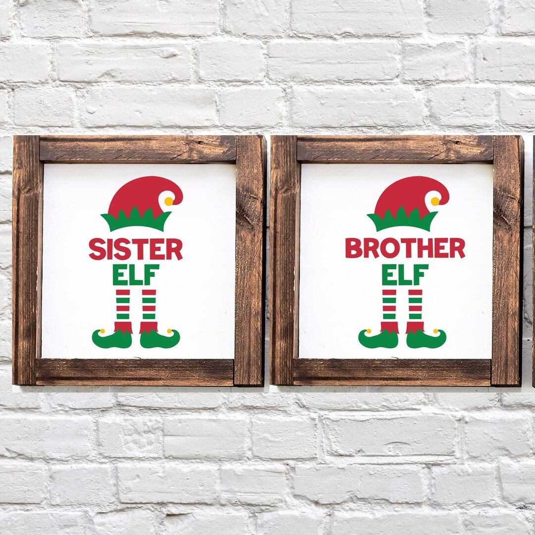 Personalized Elf Family Tiered Tray Decor Mom, Dad, Sister, Brother ...