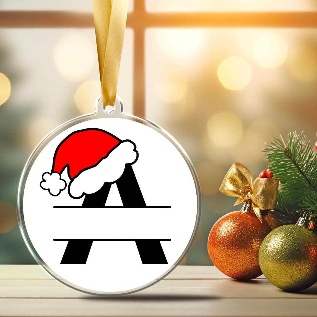 Custom Alphabet Christmas Ornaments | Family Ornament | Personalized ...