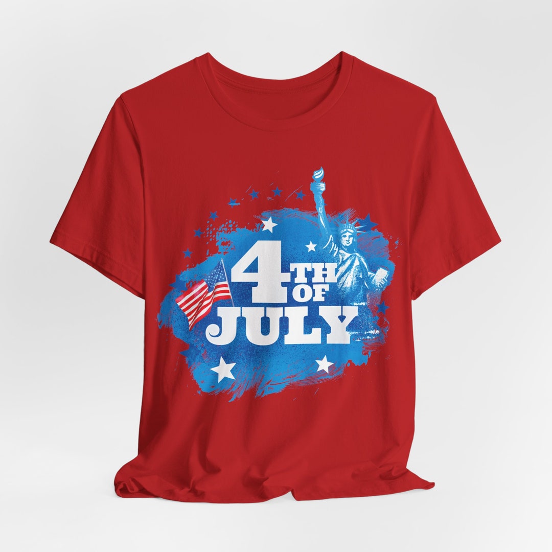 July 4th Statue of Liberty T-shirt Design 6 - Etsy