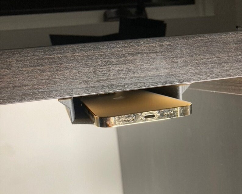 Under Desk Phone Holder, 3D Printed Hidden Hard Drive Mount, Office ...