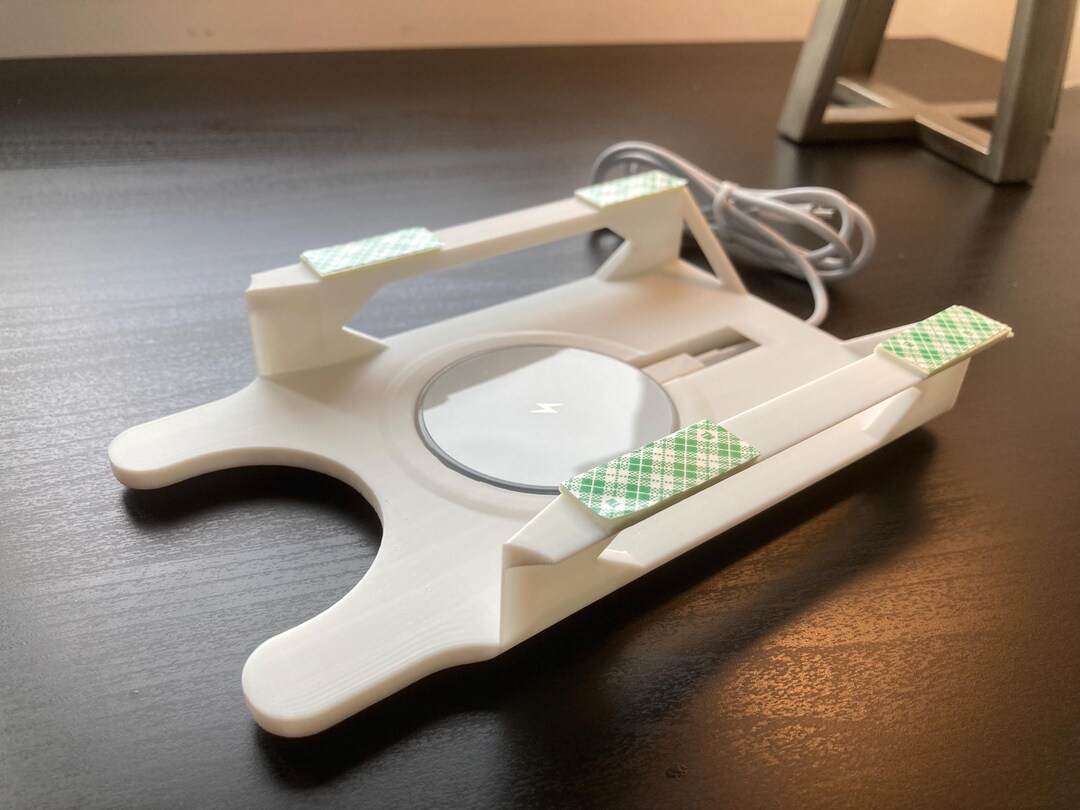 Hidden Under Desk Wireless Charger & Phone Holder for Clutter-free ...