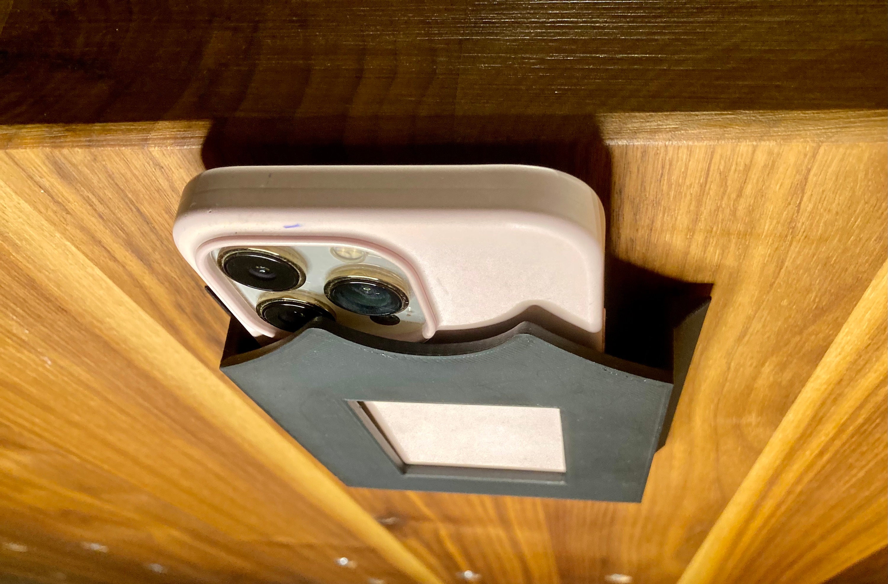 Under Desk Phone Holder, 3D Printed Hidden Hard Drive Mount, Office ...