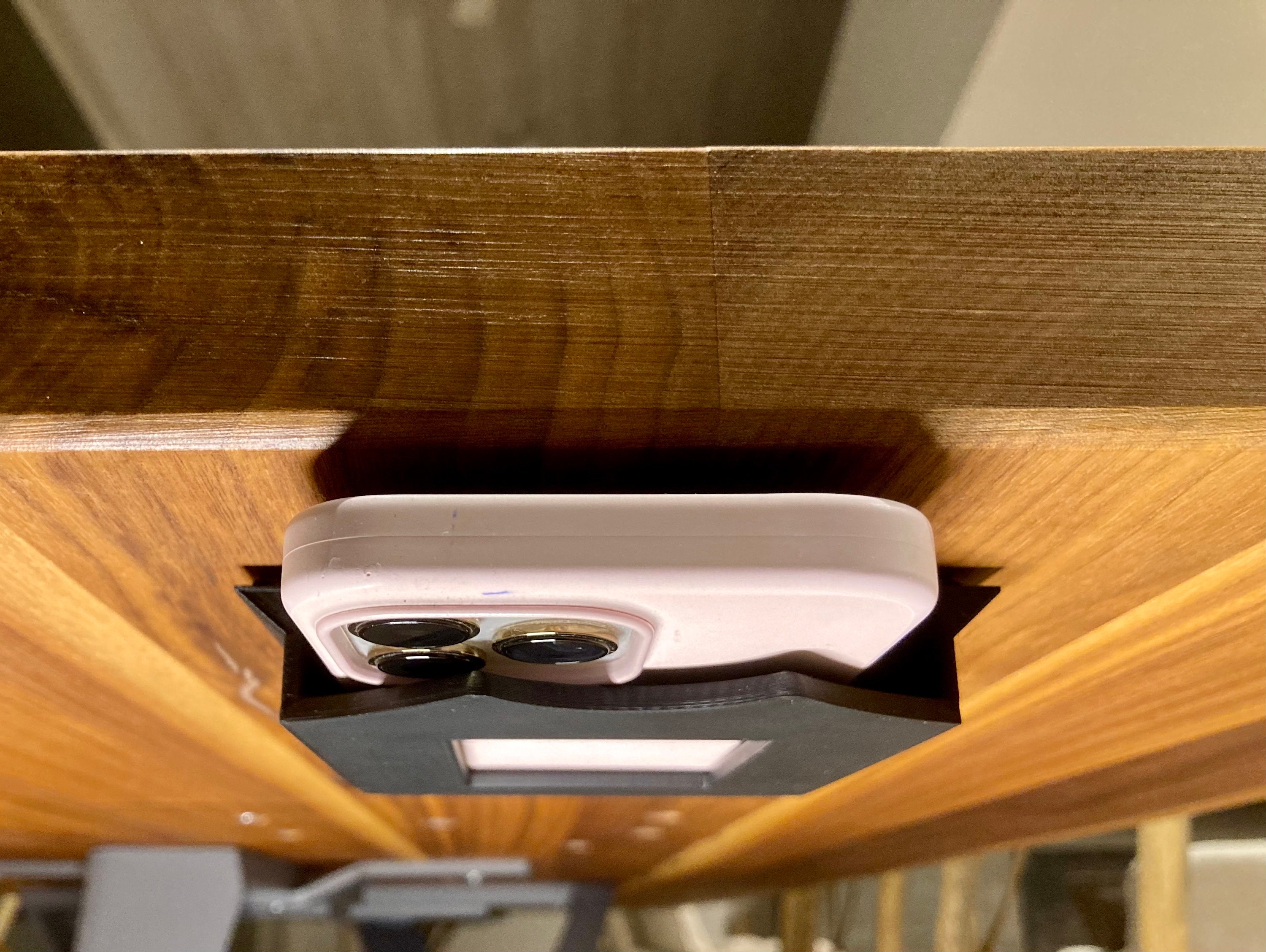 Under Desk Phone Holder, 3D Printed Hidden Hard Drive Mount, Office ...