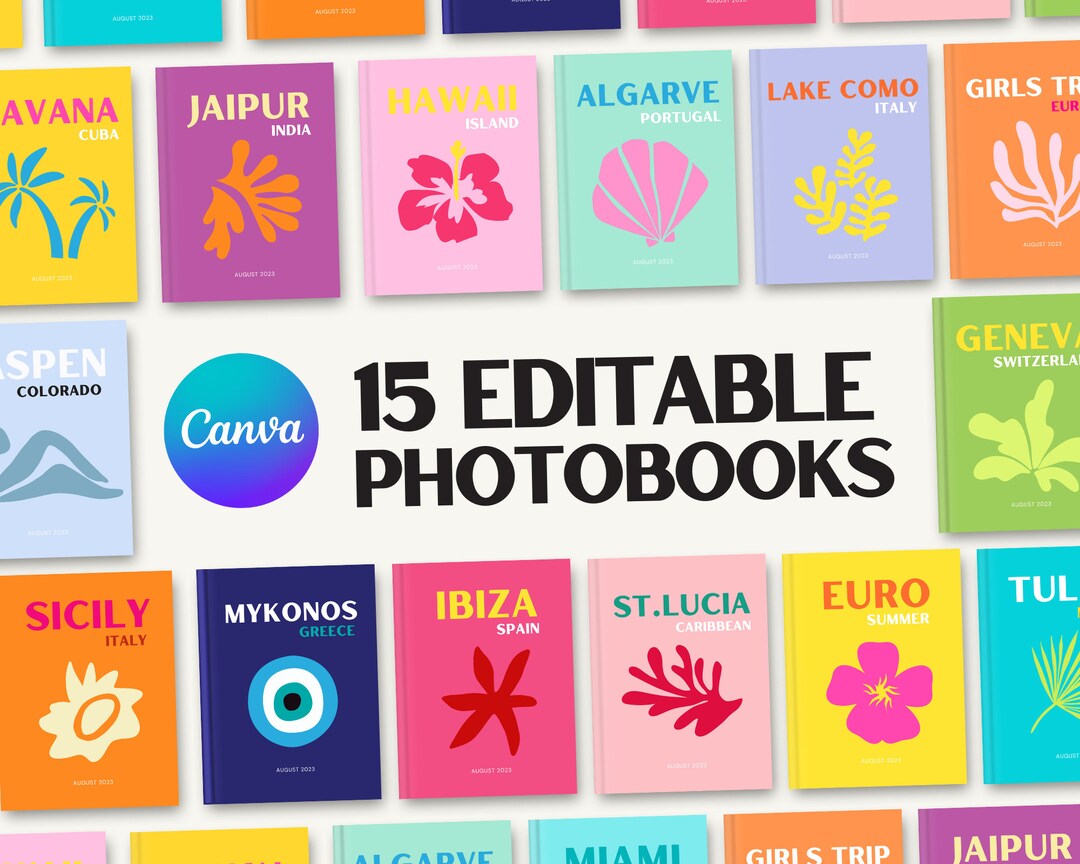 15 Travel Print Photo Book Template | Customizable Coffee Book Table ...