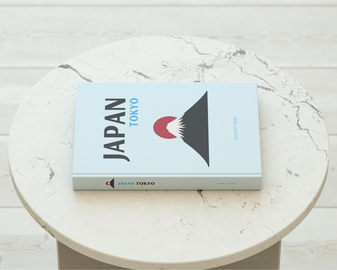 Japan Travel Print Photo Book Template | Customizable Coffee Book Table ...